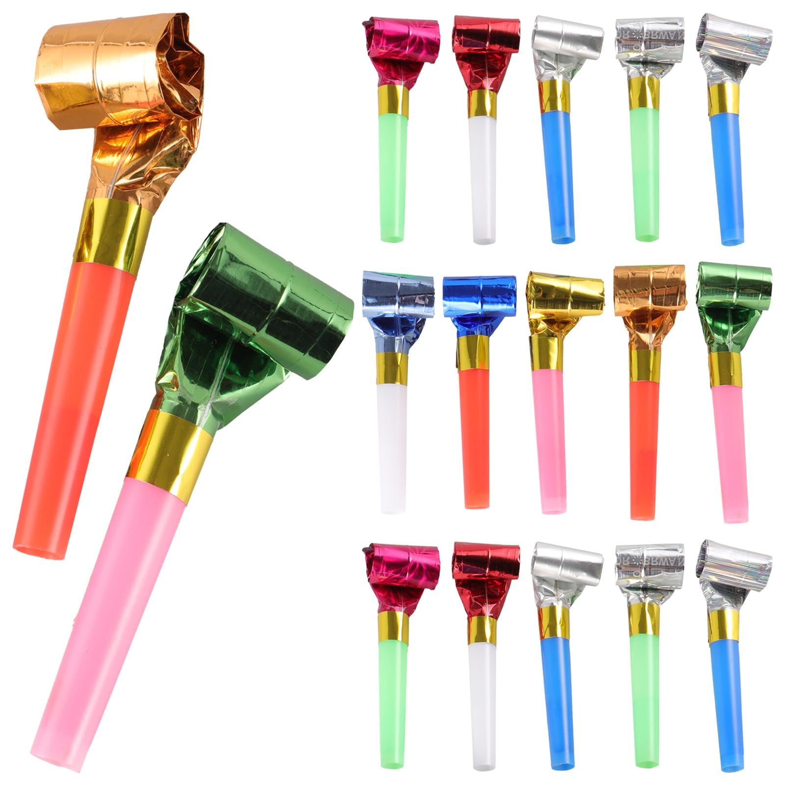 75 Pcs Party Blower, Colorful Birthday Noisemakers Funny Birthday Blow ...