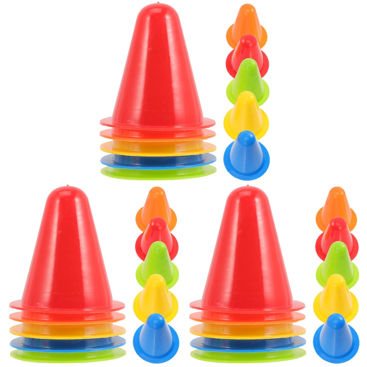 75 Pcs Roller Skating Obstacles Kid Football Agility Cones for Training ...