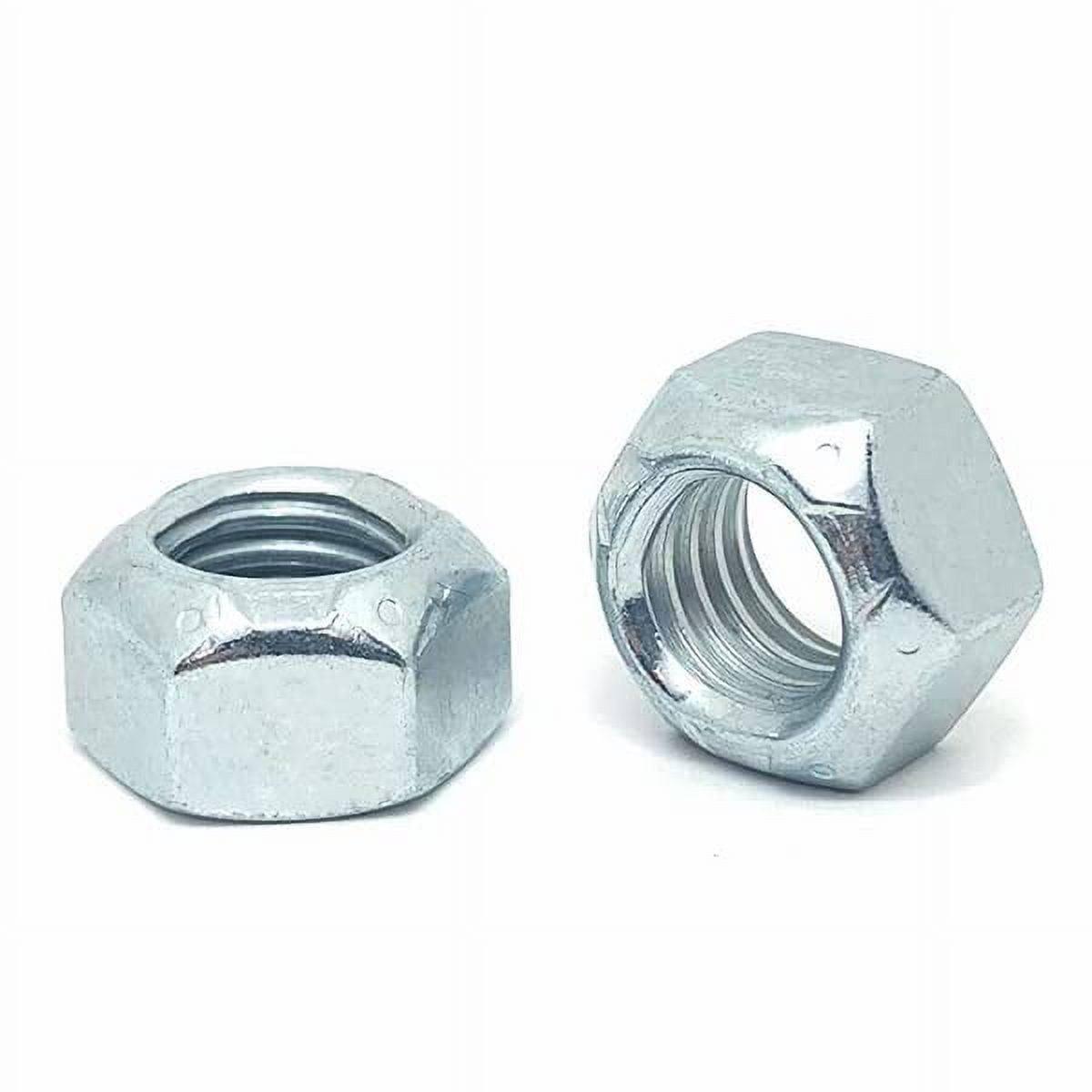 (75 Pieces) 7/16"-20 Grade 8 Hex Prevailing Torque Top Lock Nuts Zinc ...