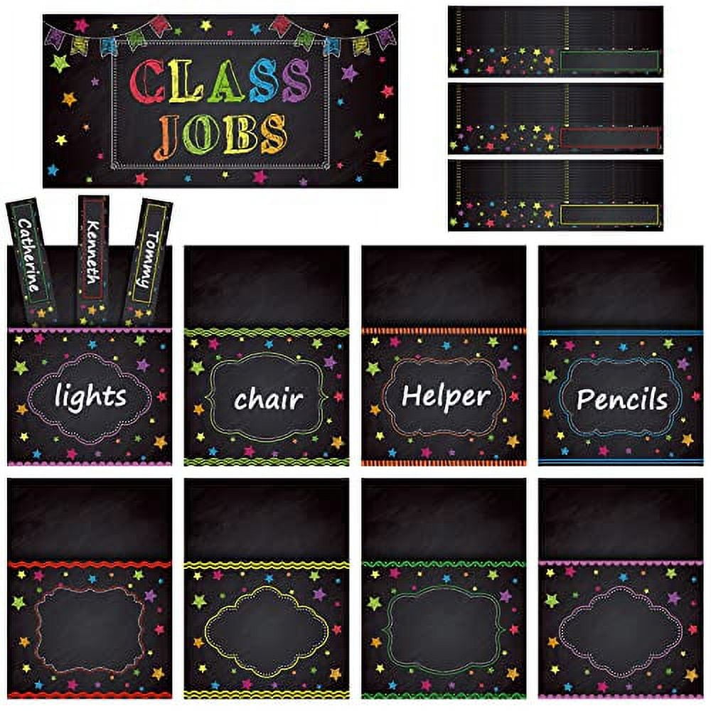 Walmart 75pc Class Jobs Bulletin Board Set, Teacher's Helper Chalkboard ...