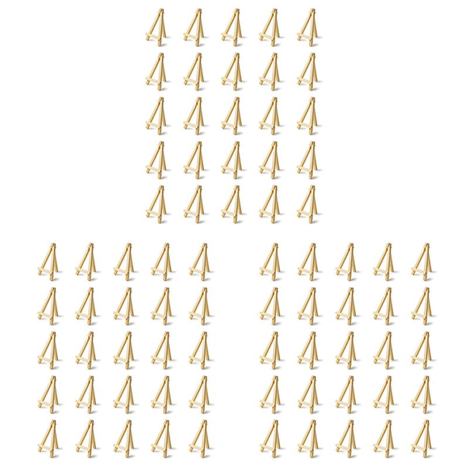 75 Pieces of Mini 5 Inch Wooden Easel. Business Cards, Display Photos ...