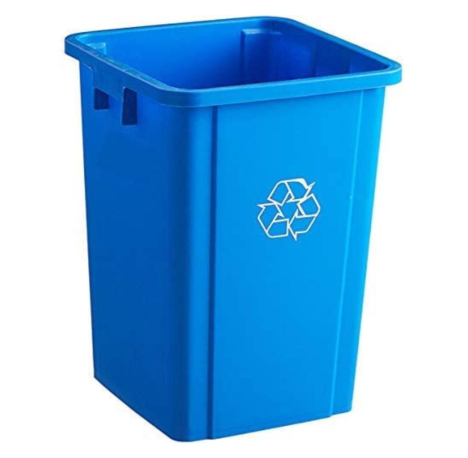 75 Qt Blue Square Recycle Bin Touchless Kitchen Garbage Can Office ...