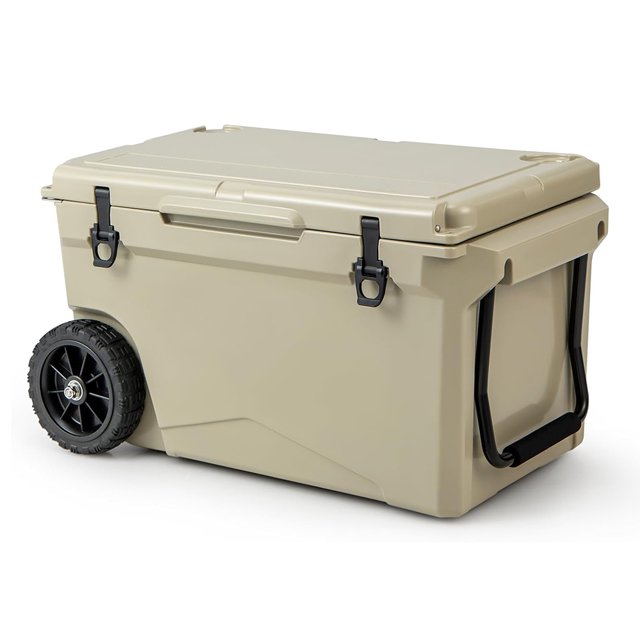 75 Qt Coolers, Fully Insulated Large Ice Chest with Handles and Cup ...