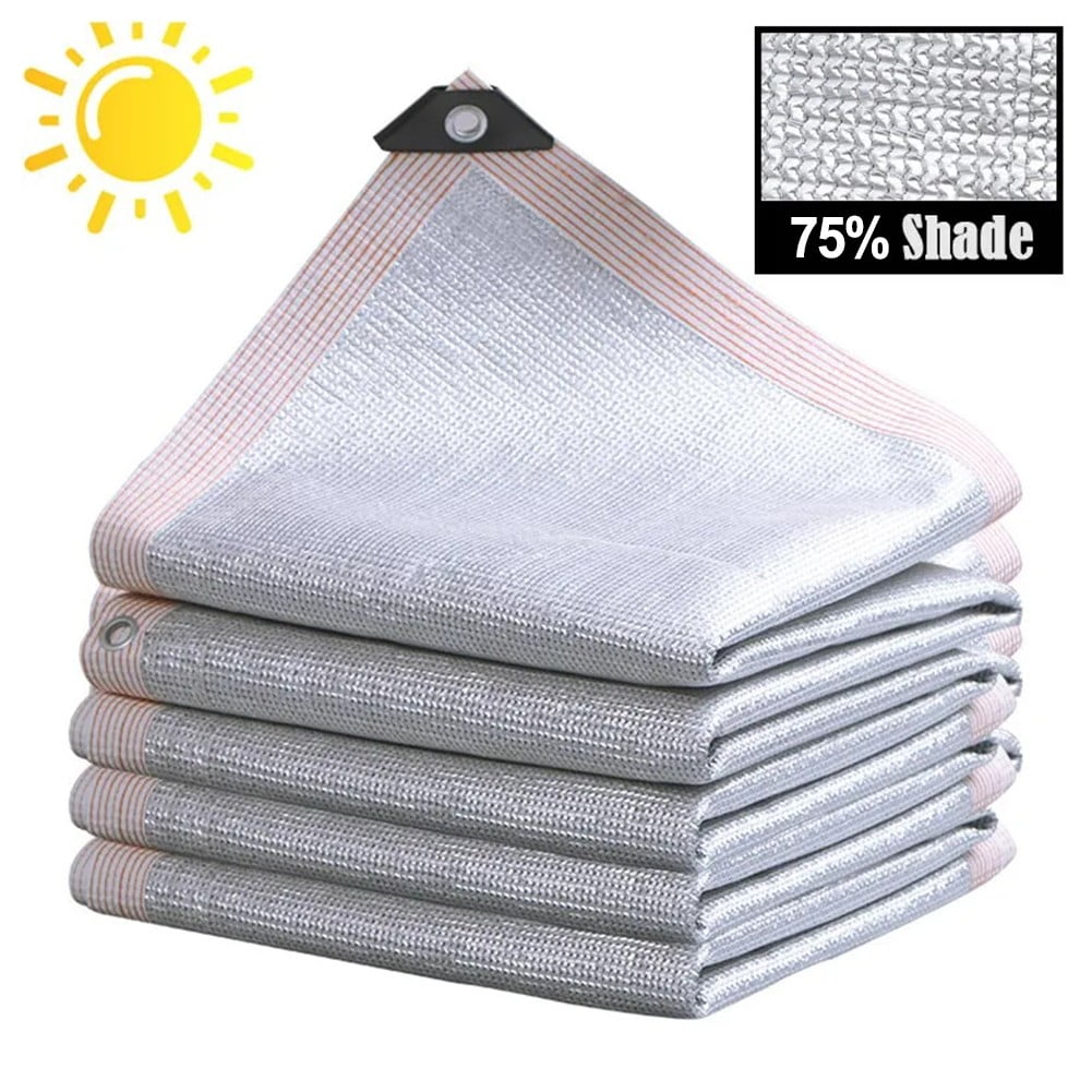 75% Shade Aluminum Foil Sunshade Net: Summer Sun Shelter Solution ...
