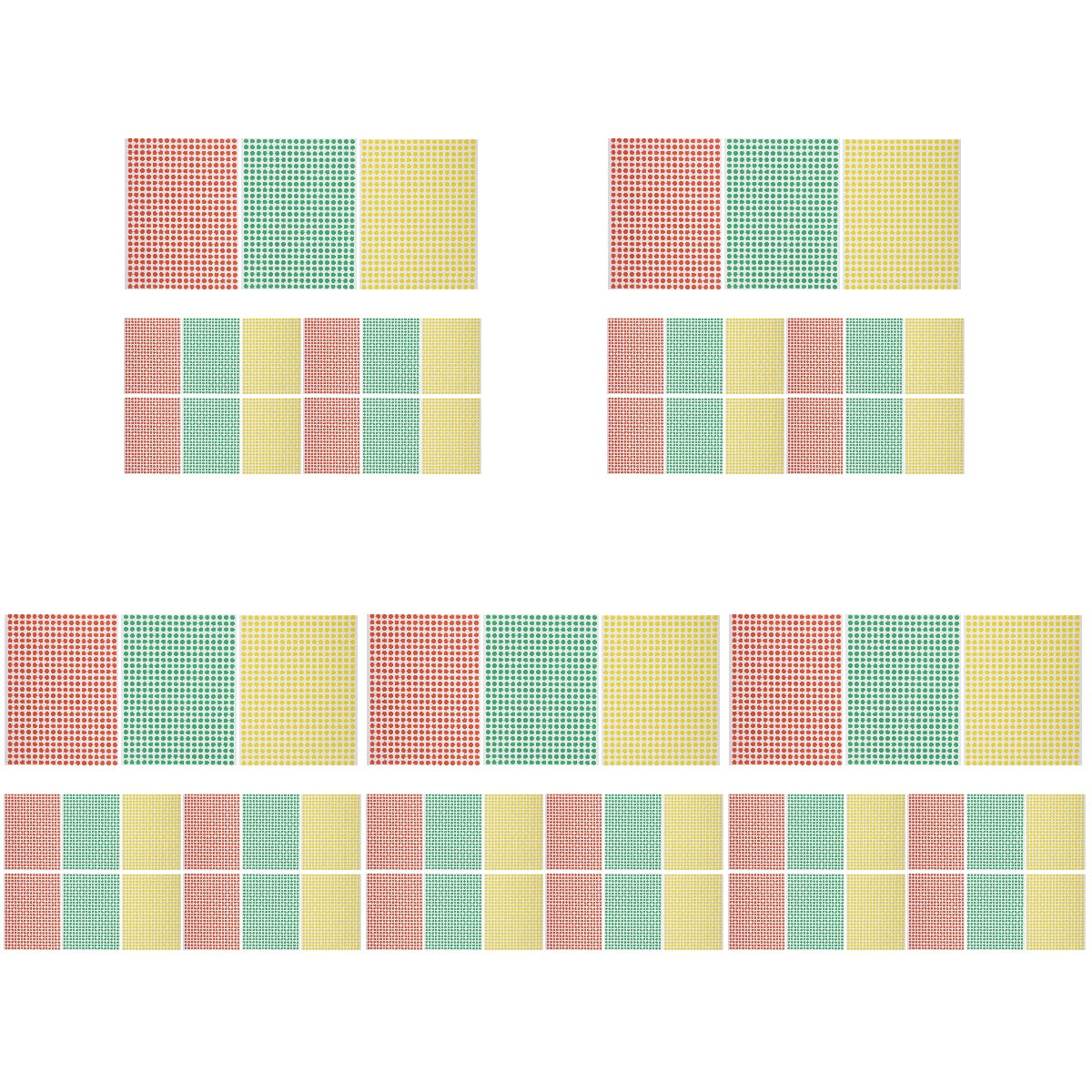 CIMAXIC Assorted Color Round Stickers for Coding and Sorting At Home Or ...