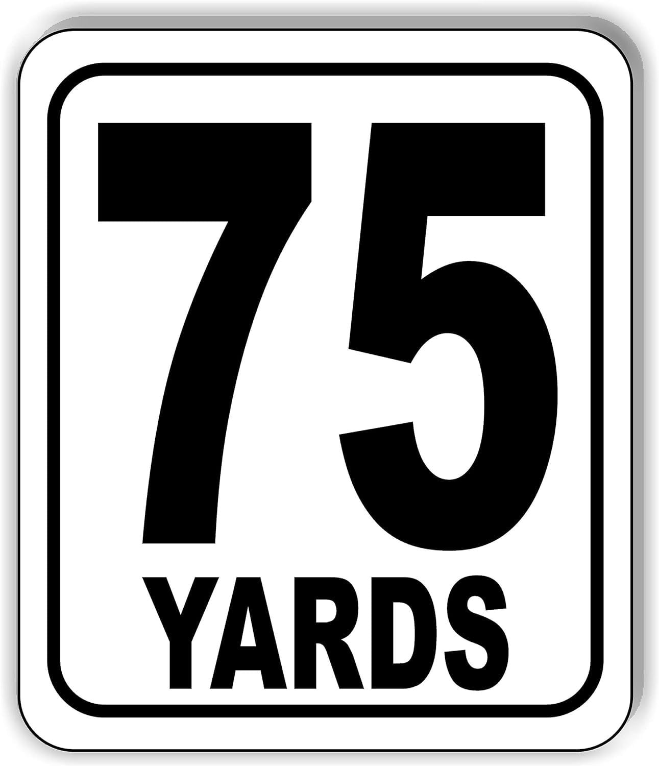 75 Yards Distance Marker Running Race 5k Marathon Aluminum Composite ...