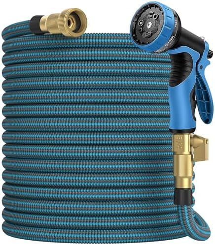 75 ft Expandable Garden Hose with 10 Function Spray Nozzle - New ...