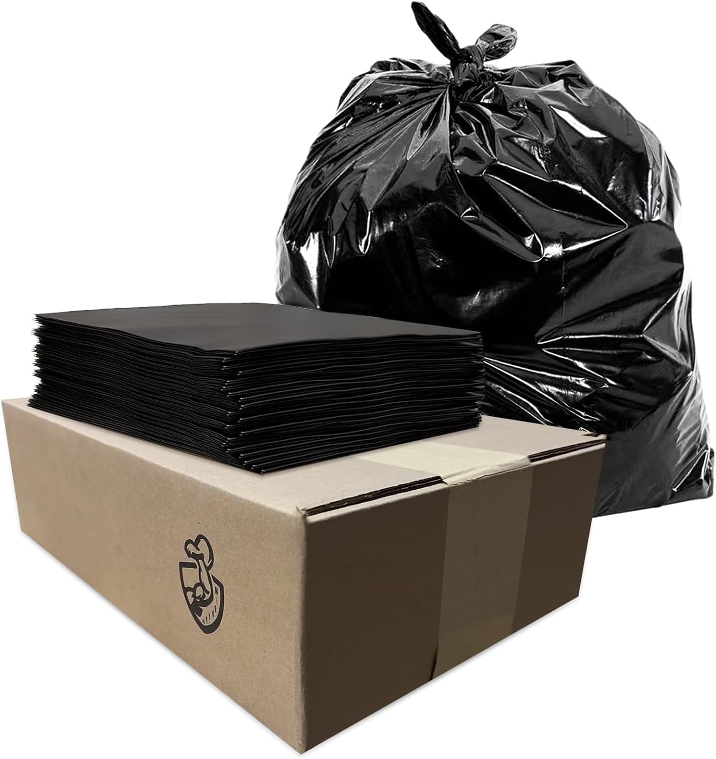 75 packs- 3Mils-Large 45-50 Gallons Contractor Trash Bags -38 * 46 ...