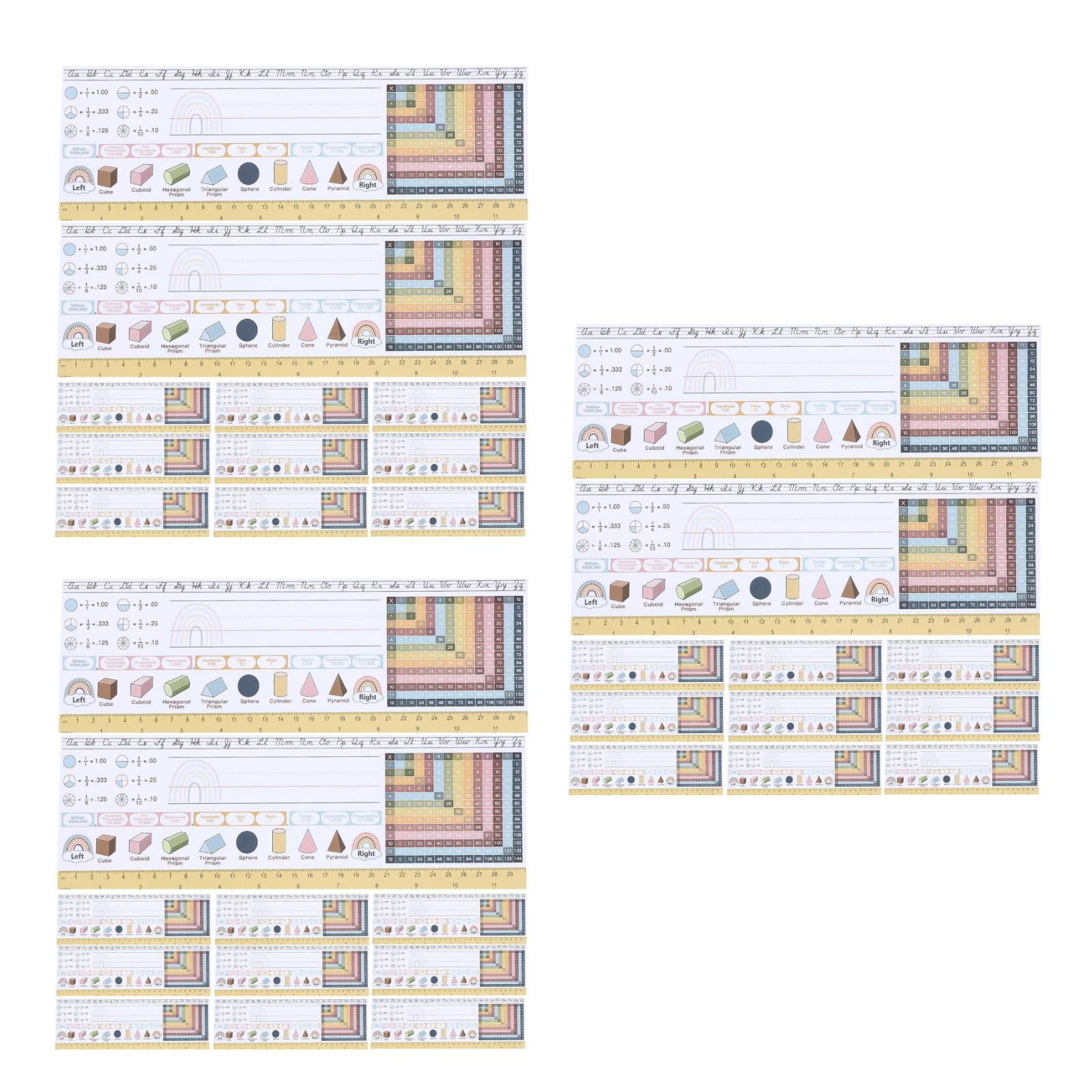 75 pcs Classroom Desk Name Tags for Students Paper Nameplates for Desks ...