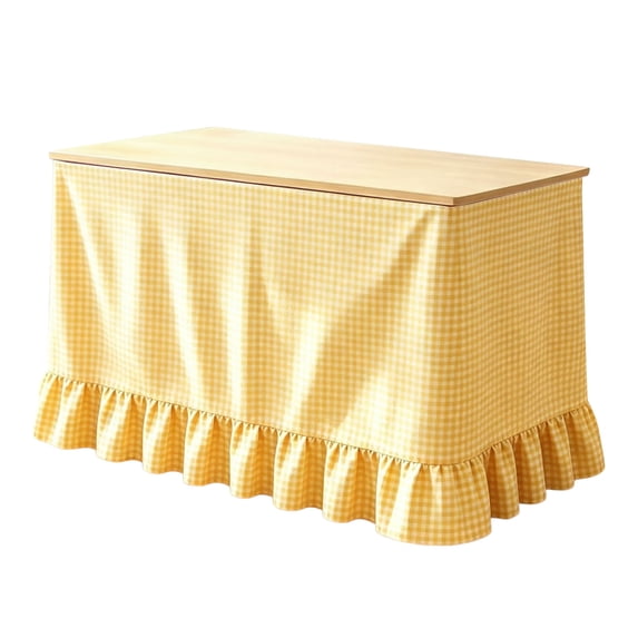 75 x 180cm Ruffled Table Skirt, Decorative Table Cover for Teacher Desk ...