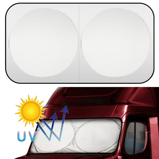 XUKEY Car Sunshade, 75''x35'' Foldable, UV Block Cover for Truck, RV ...
