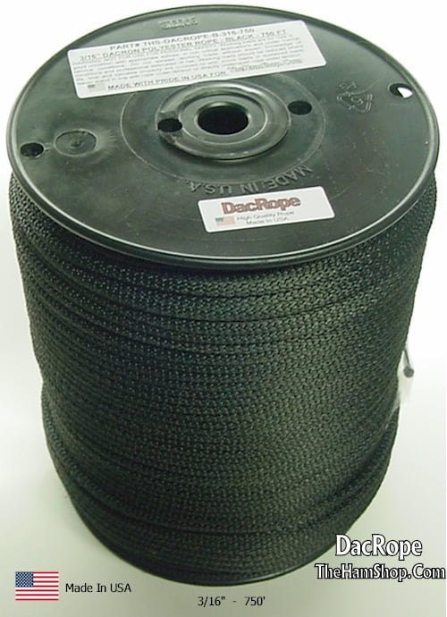 750' - 3/16" Ham Radio Antenna Support Rope - First Quality Polester ...