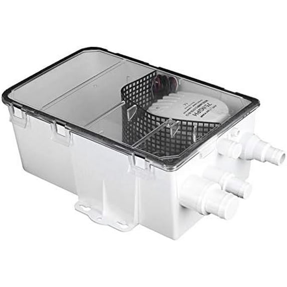 750 GPH 3.0A Bilge Pump for Boat, Shower Sump Pump System Boat RV Bilge ...