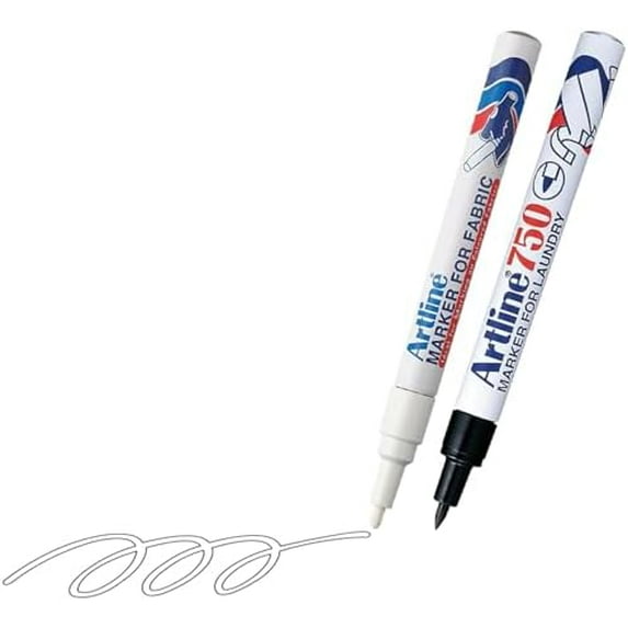 750 Indelible Laundry Marker and EKC-1 Marker for Fabric | Write on ...
