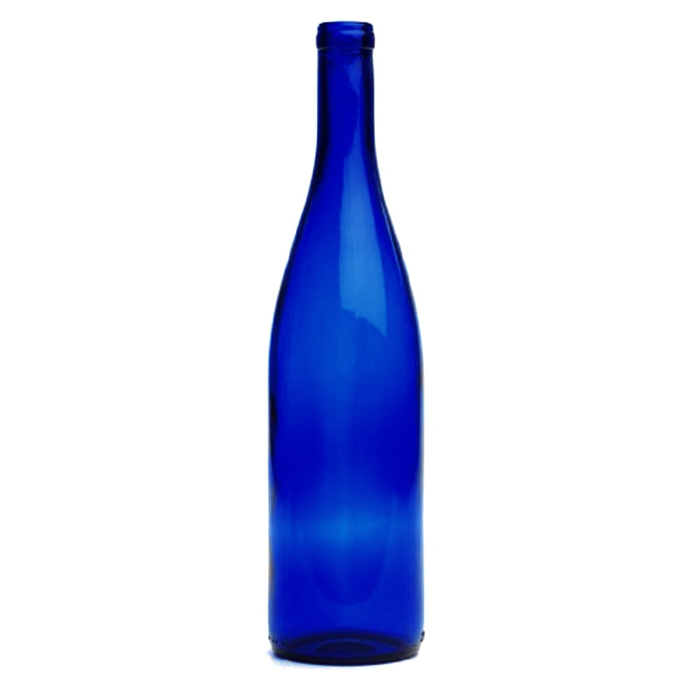 Walmart 750 Ml Cobalt Blue Wine Bottles, Cork Finish for Empty Wine ...