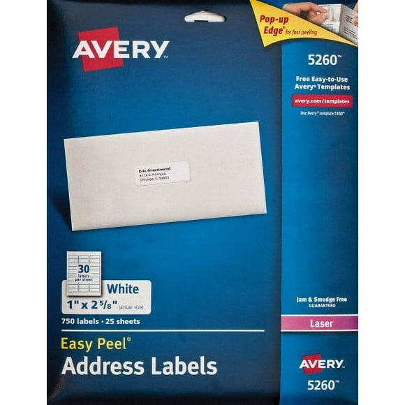 Avery Labels 1 X 2 5 8