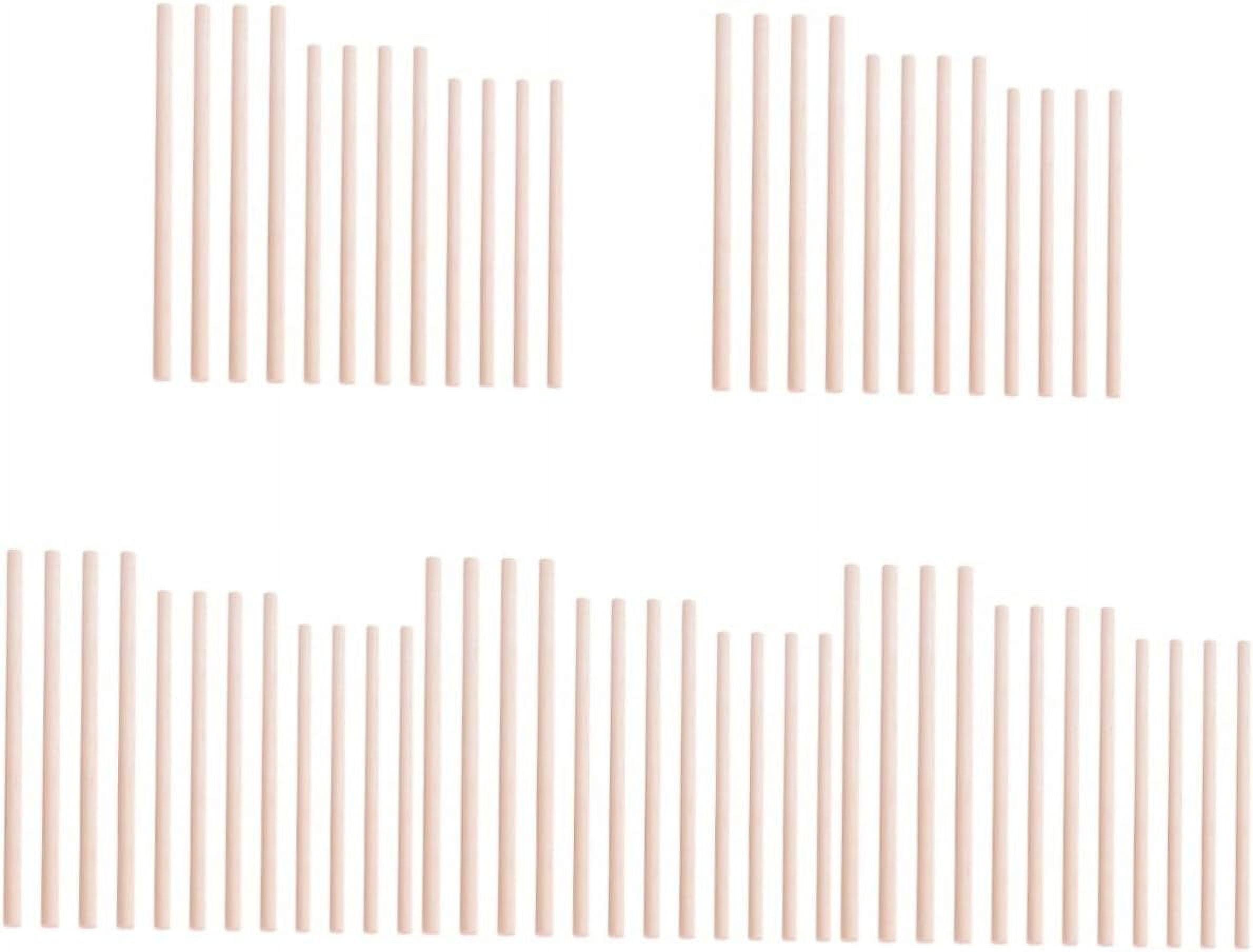 750 Pcs Diy Round Wooden Stick Square Dowels Wooden Rods for Crafts Diy ...