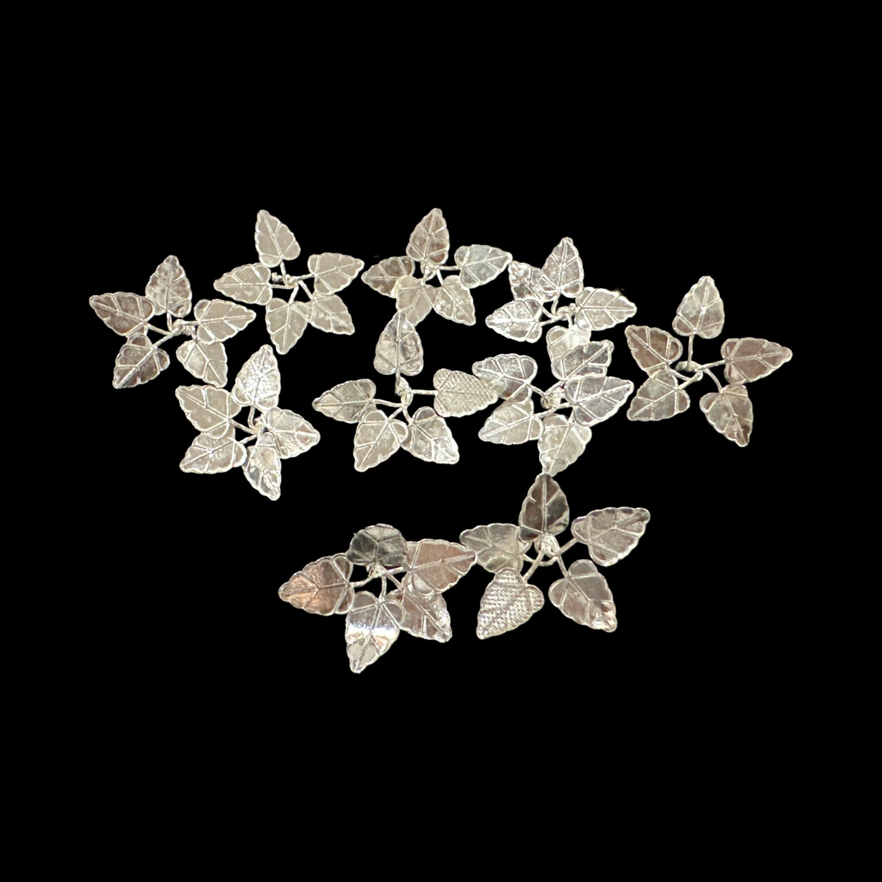 750 Silver Religious Tulsi / Basil Leaves (Pack of 10 branches) Set ...