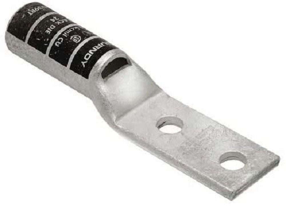 750 kcmil Two-Hole Lug Compression Connector, Straight Barrel, Black ...
