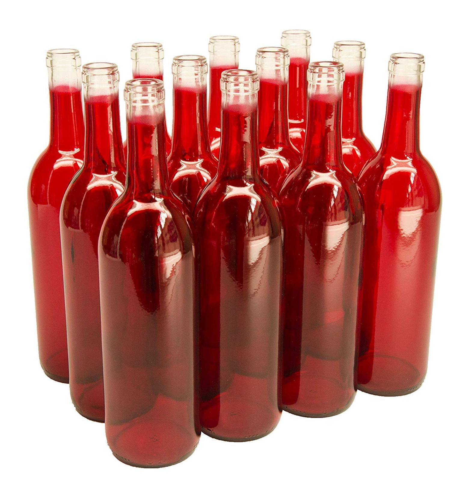 Red Liquor Bottles