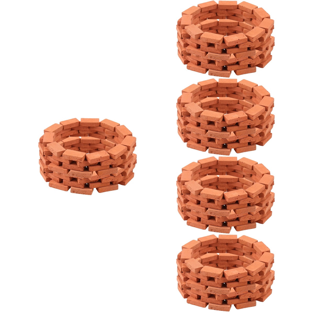 Greenadscape Red Mini Bricks Clay For Sand Table Miniature Scene 750Pcs ...