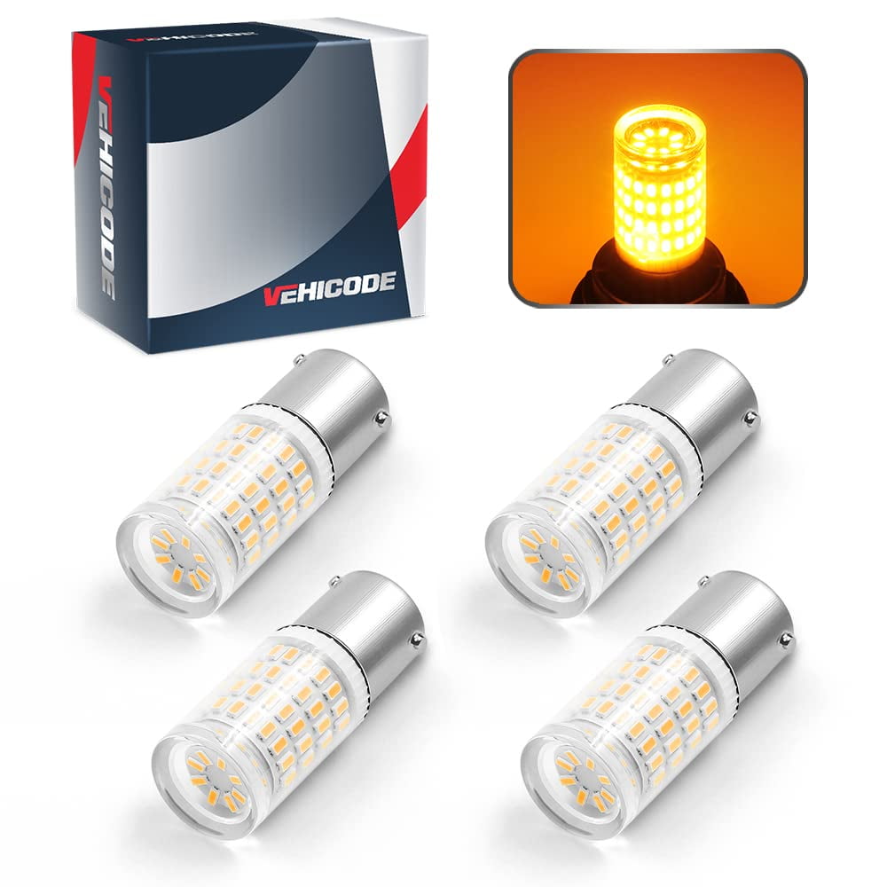 7507 PY21W BAU15S GP27 GP27 LED Bulb Amber Yellow Turn Signal Light 12496 7507LL 2641A Single ...