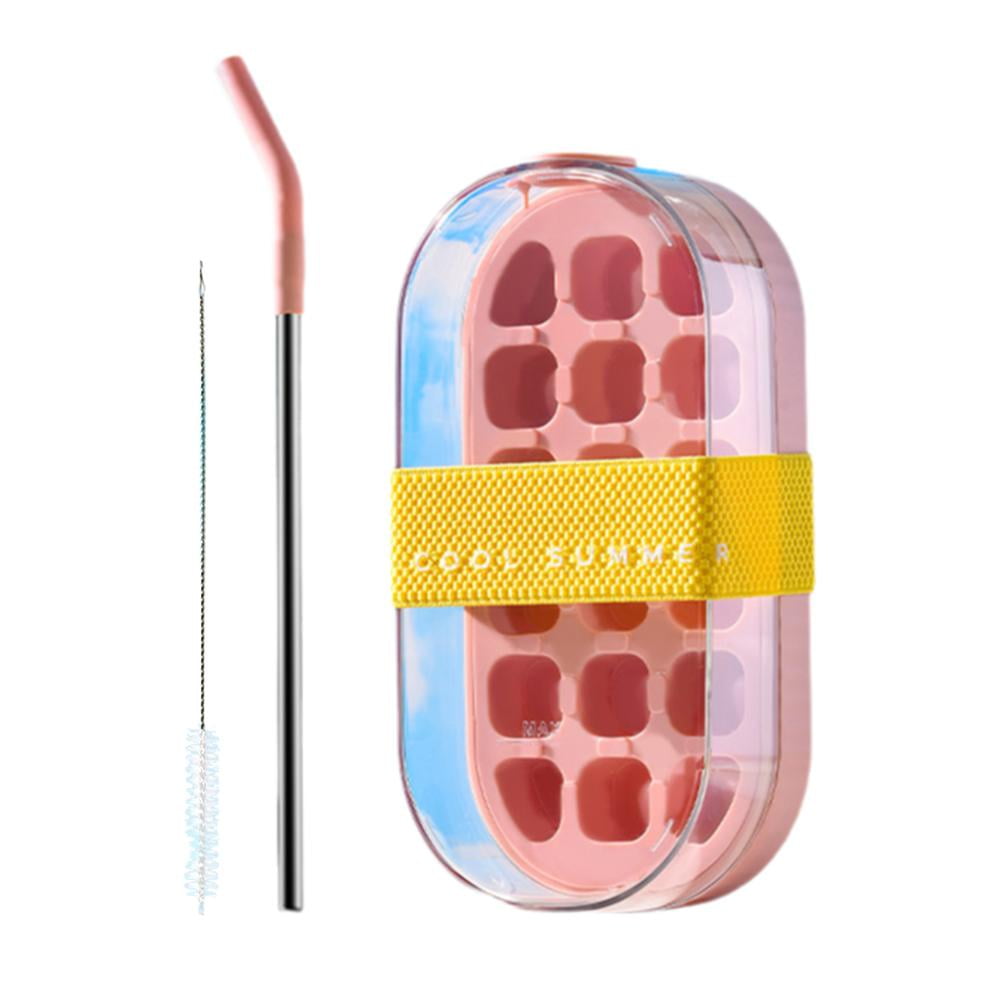 750ML Ice Cube Bottle, Cool Summer Ice Bottle Cup, Ice Cube Tray Water ...