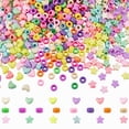 750Pcs 3 Style Plastic Beads Hair Beads Mixed Color 250pcs/style DIY ...