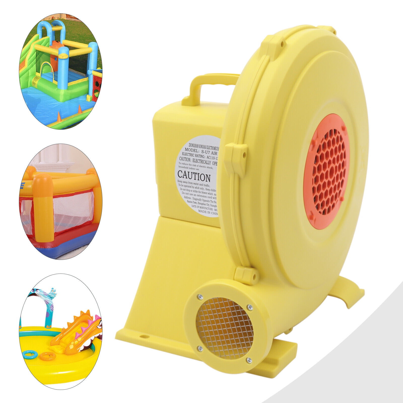 750W 1.0HP Air Blower Pump Fan for Inflatable Bounce House Bouncy ...