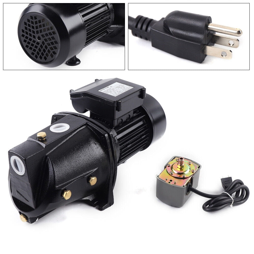 750W Black Water Pump Shallow Well Jet Pump with Standard Water Outlet ...