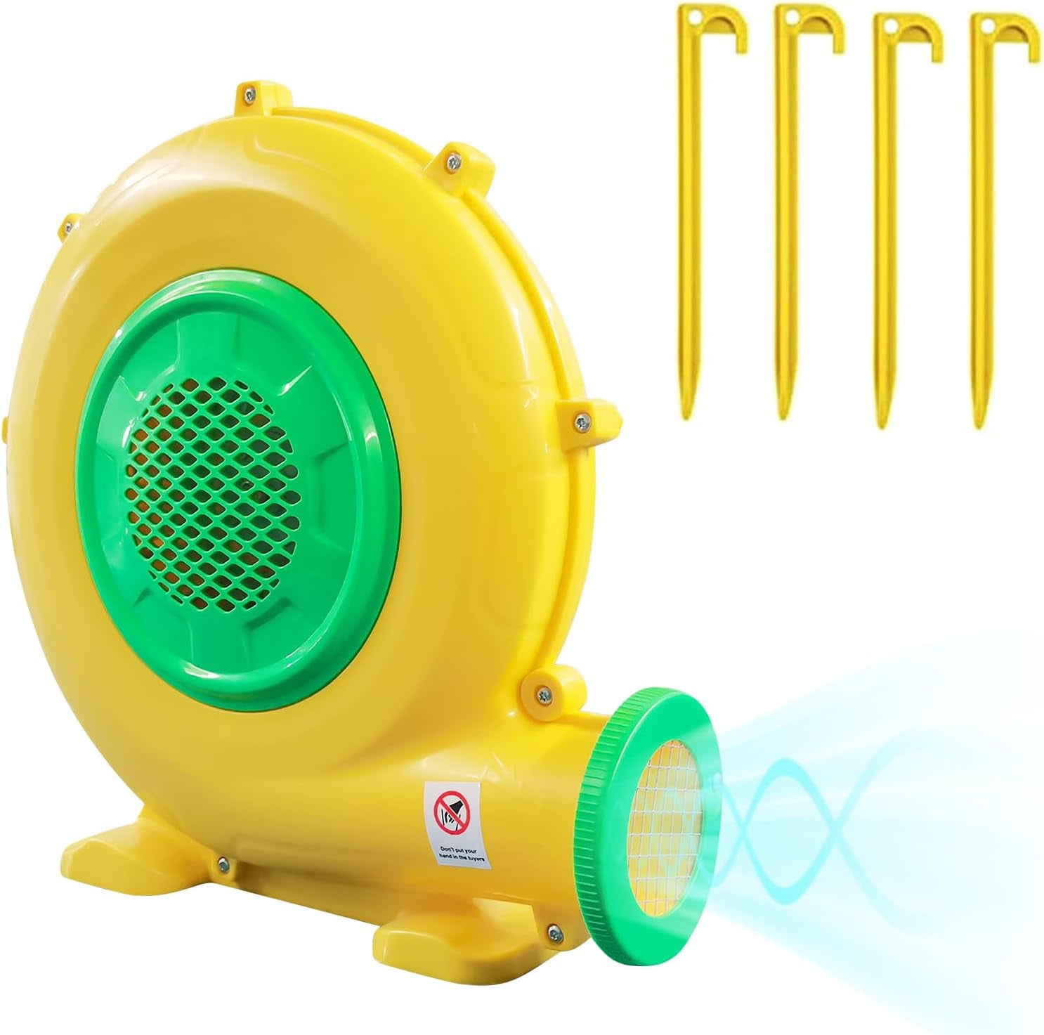 750W Bounce House Blower, Powerful Air Blower for Inflatable, Portable ...