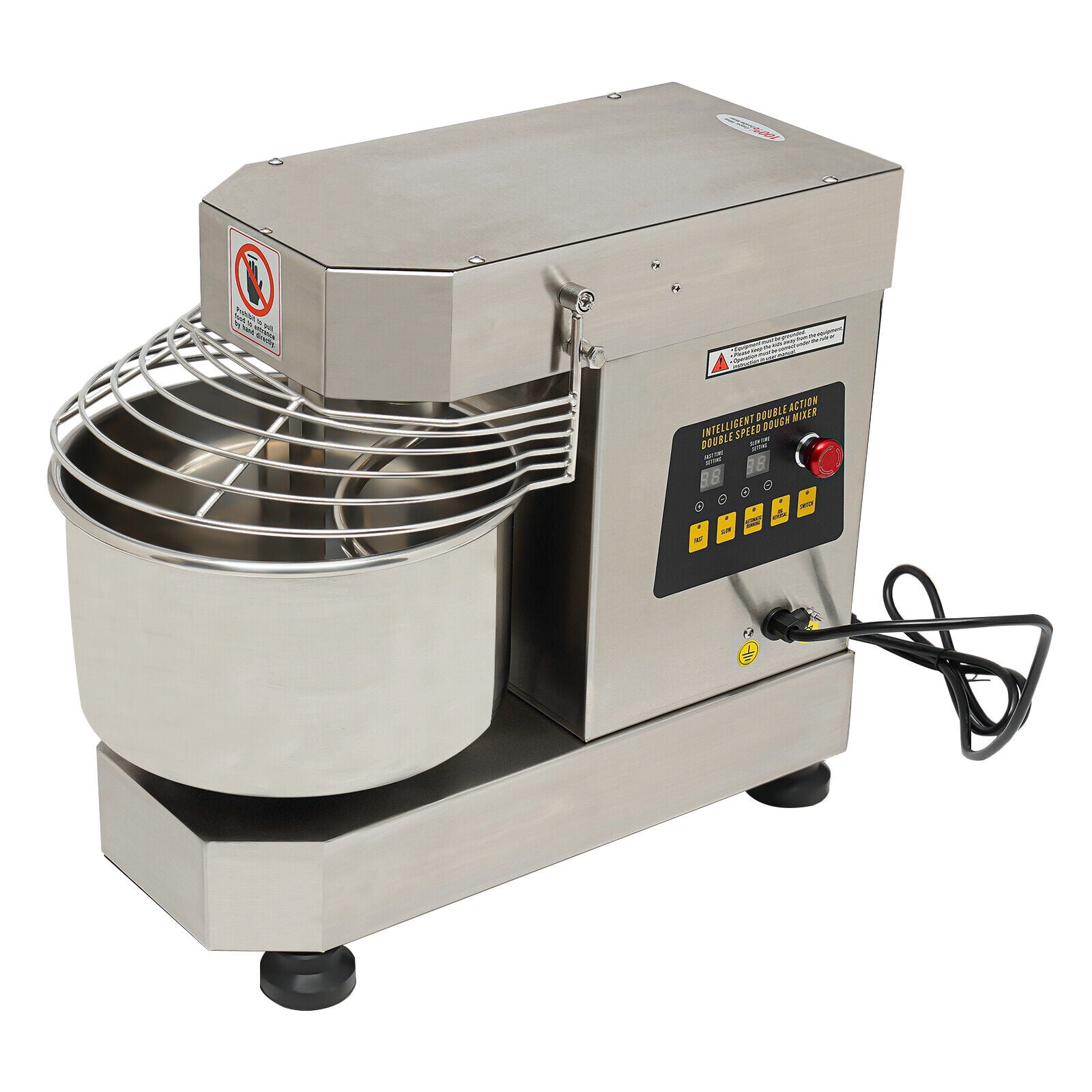 750W Commercial Food Mixer Dual Rotating Dough Kneading Machine with ...