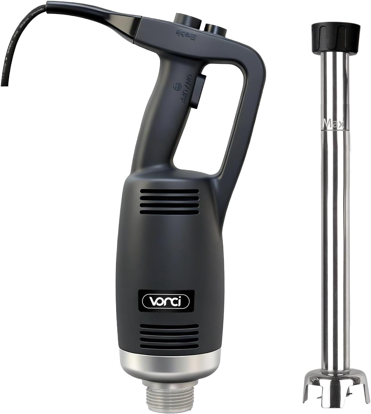 750W Commercial Immersion Blender, Handheld Stick Mixer with 18 ...