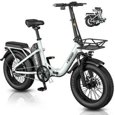 500W 19 mph Adult Folding Electric Bike, Folding Compact Electric Bike ...
