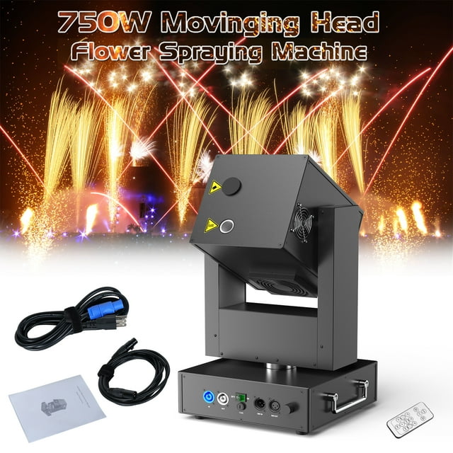 750W Head Spraying Spark Machine Smart DMX Control Stage Equipment ...