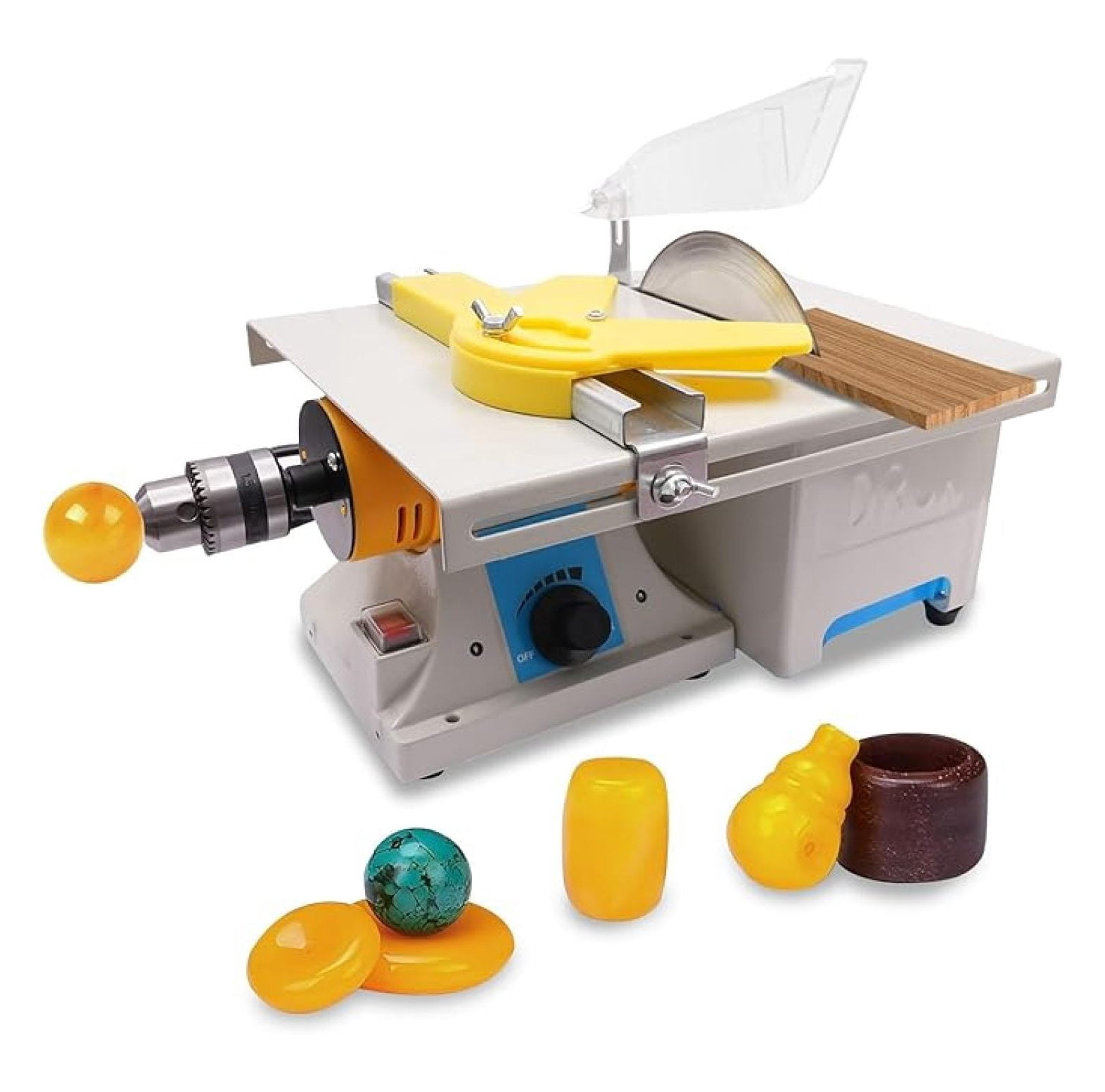 750W Lapidary Saw with Flexible Shaft, Multifunctional Mini Table Saw ...