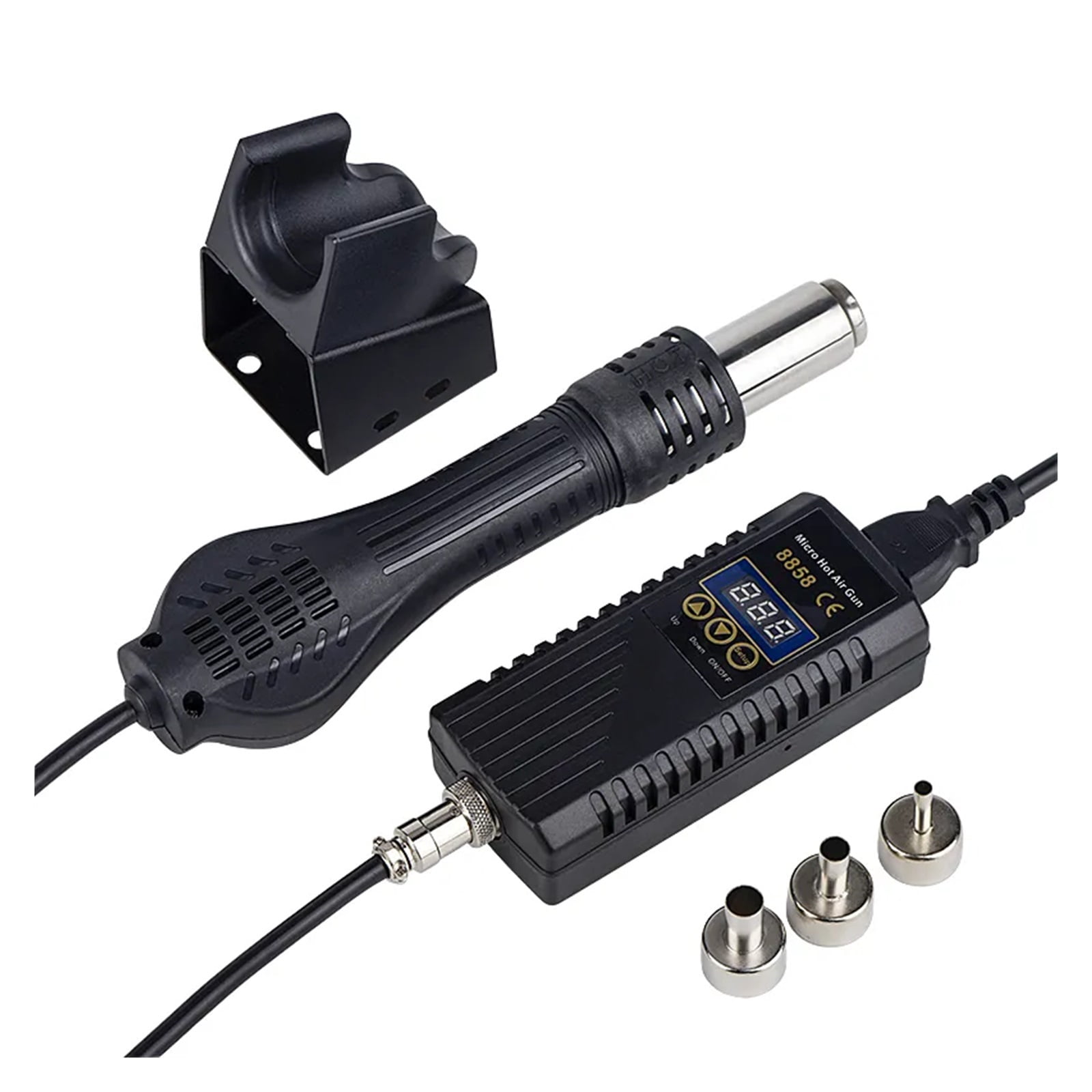 750W Rework Soldering Station 2 in 1 hot air soldering iron LCD Digital ...