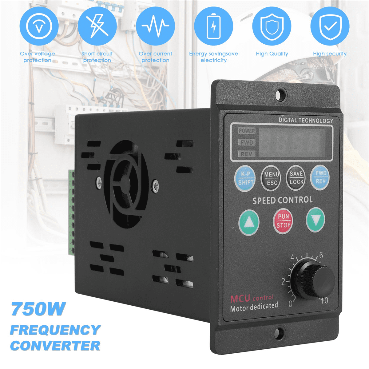 750W Single To 3 Phase VFD Variable Frequency Drive 110V 220V Converter AC Motor - Walmart.com