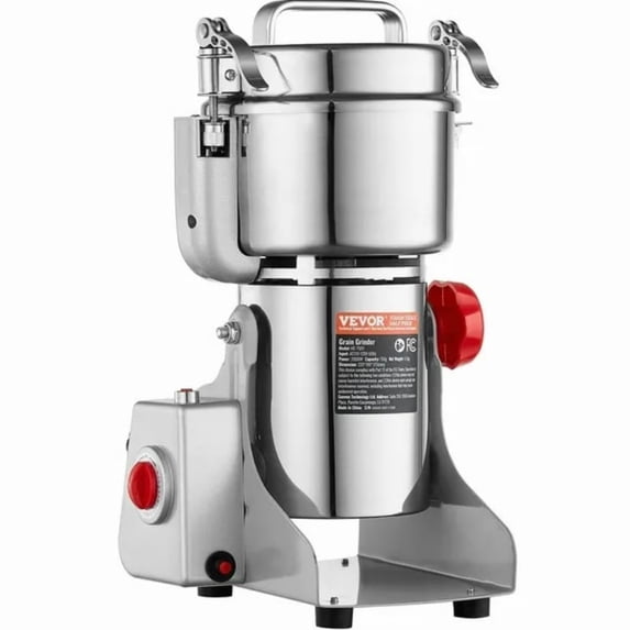 750g Electric Grain Mill Grinder, High Speed 2000W Commercial Spice ...