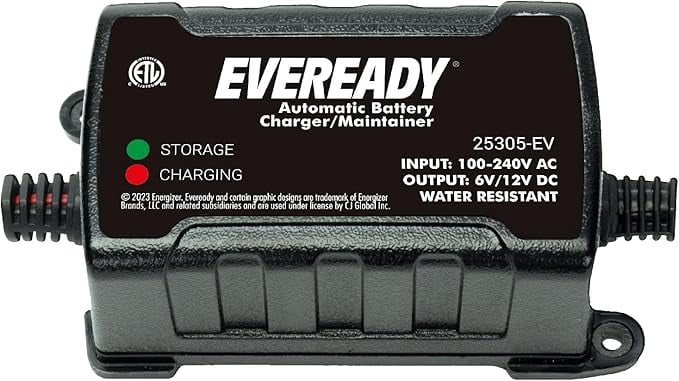 750mA Automatic Float Battery Charger for All 6v/12v Lead Acid ...