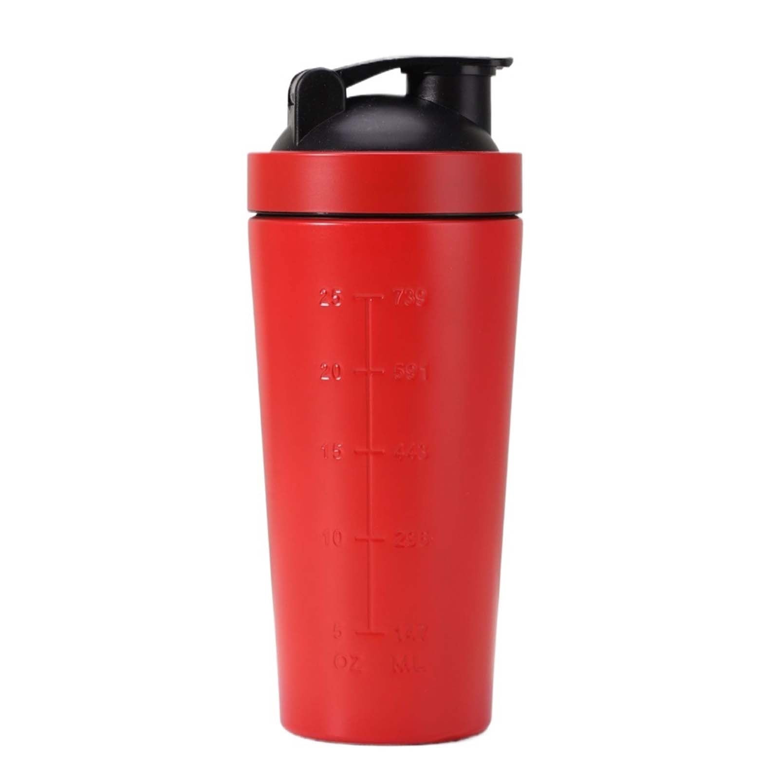 750ml Leakproof Stainless Steel Protein Shaker Bottle with Mixer Ball ...