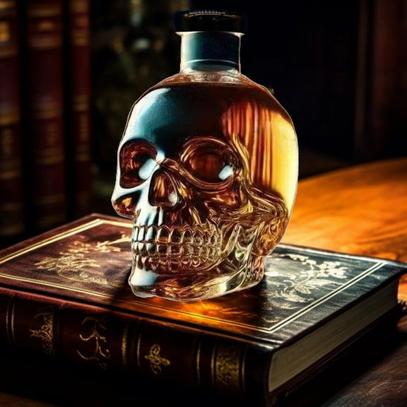 Vxdvou Borosilicate Glass Horse Head Whiskey Bottle, Unique Whiskey ...