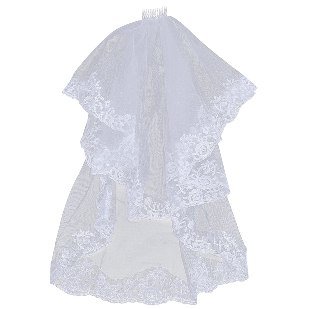 750mm Wedding Cathedral Veil Long Mesh Tulle Bridal Veils White ...