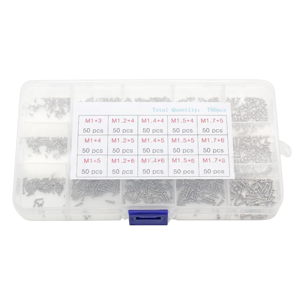 750pcs Small Screws Self-Tapping Screws Tiny Screws Kits Screws Set for ...