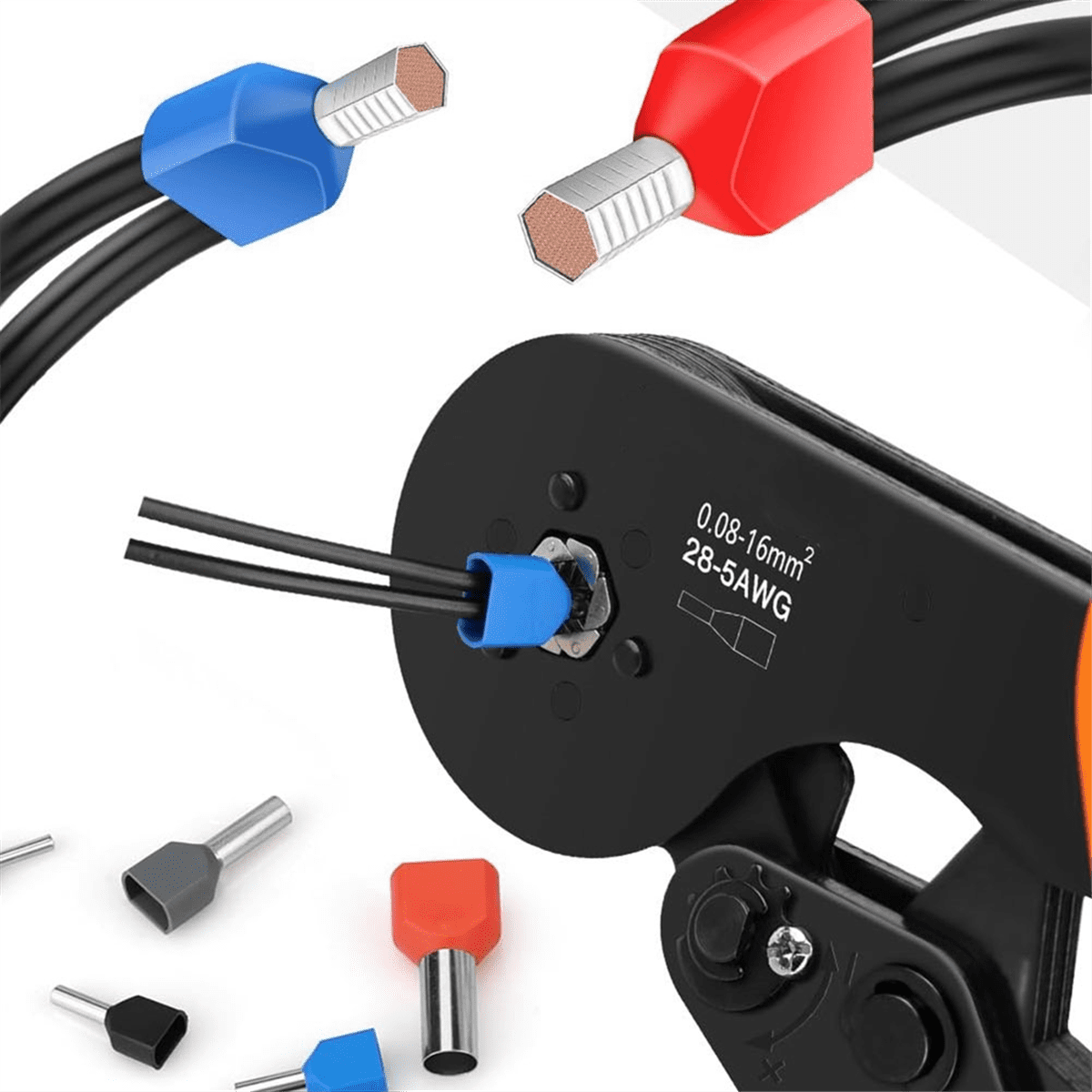 750pcs Twin Wire Ferrules Kit Wire Terminal Ferrules Crimp Connector ...