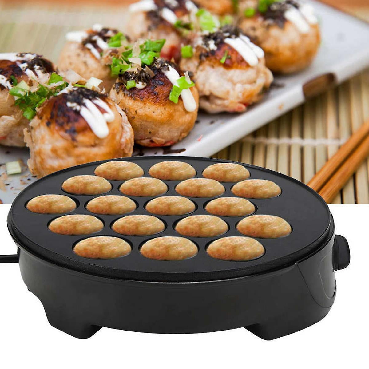 750w 18 Holes Takoyaki Grill Pan Electric Octopus Maker Stove Cooking ...