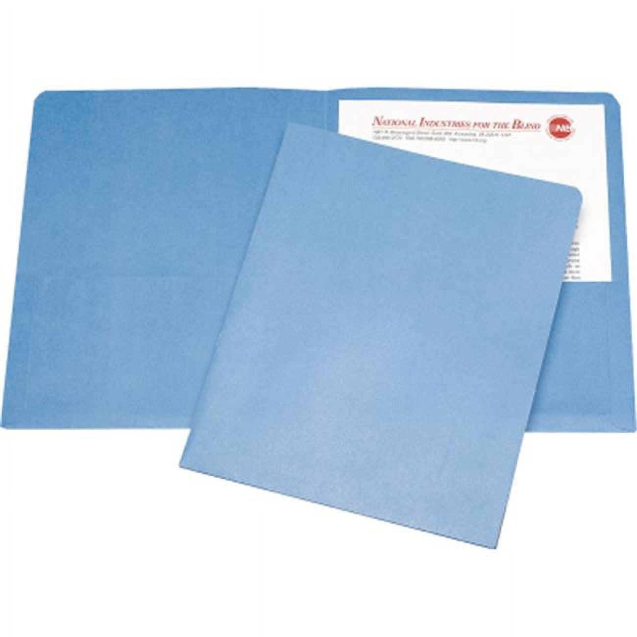 751000 Letter Size Double Pocket Portfolio Light Blue - Walmart.com