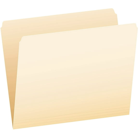 752 File Folders, Straight Cut, Top Tab, Letter, Manila (Box of 100 ...