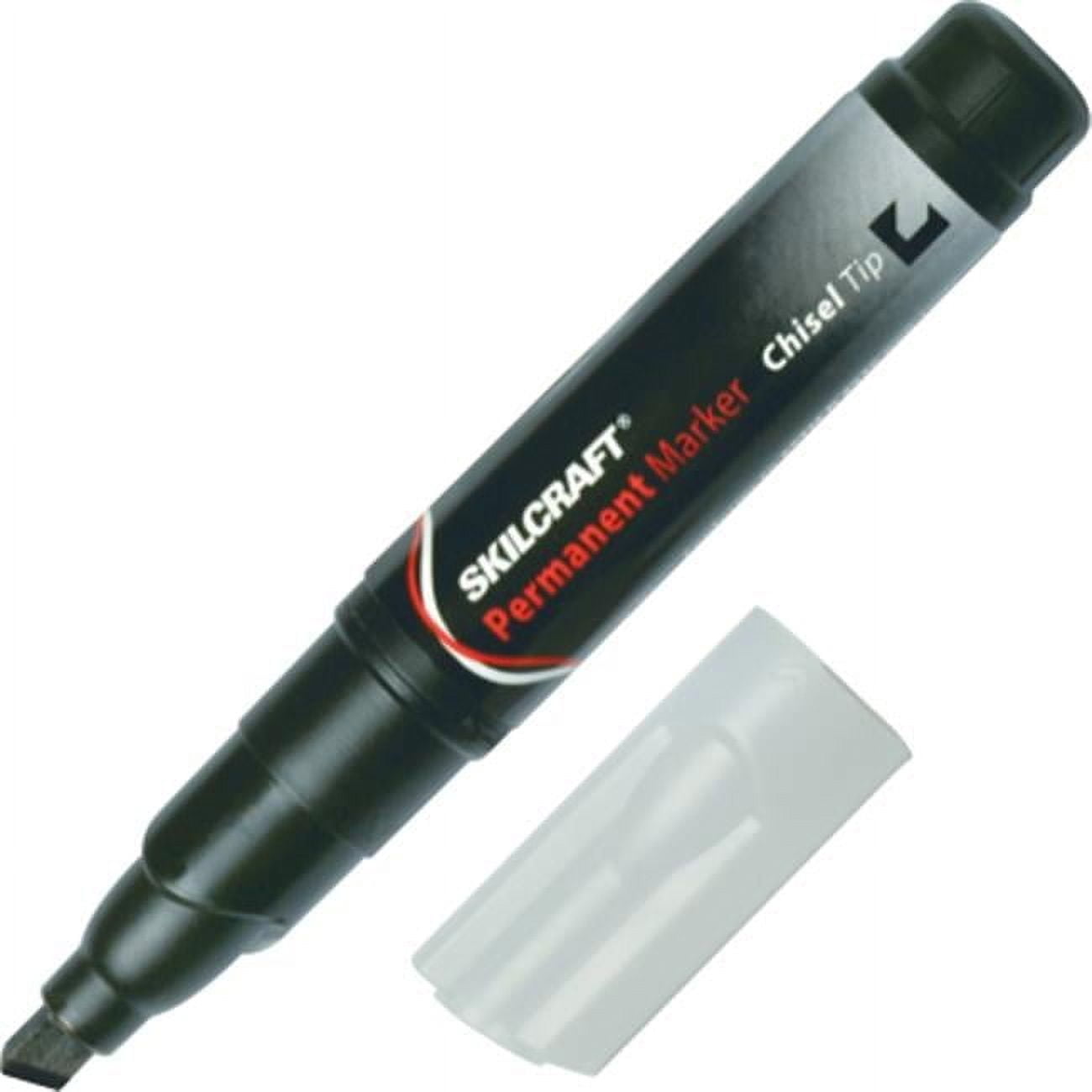 752000 Chisel Tip Large Permanent Marker Black - Walmart.com