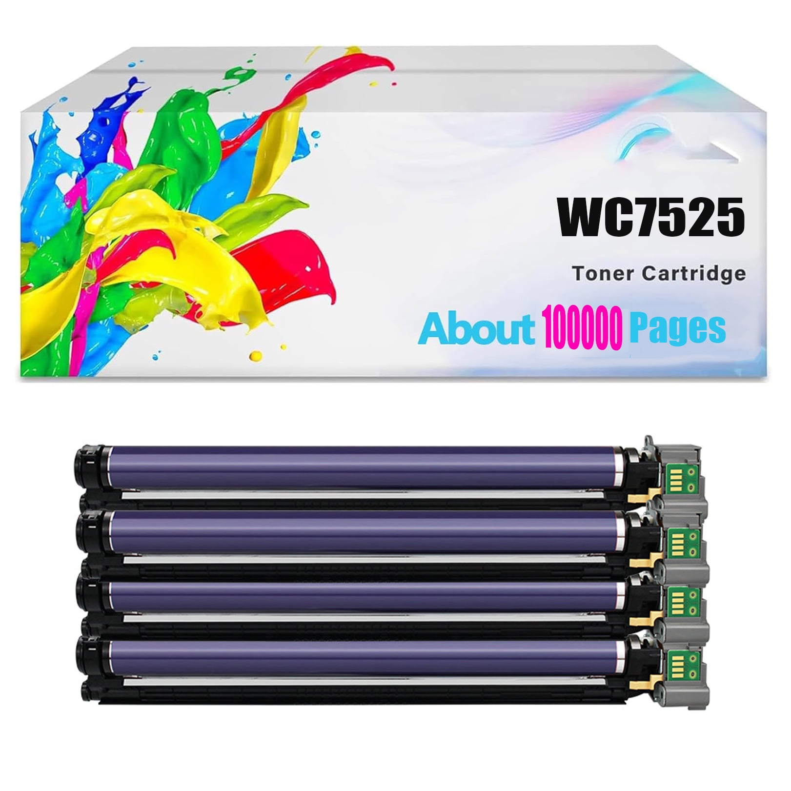 7525 4PK 013R00662 Drum Cartridge Replacement for Xerox WorkCentre 7525 ...